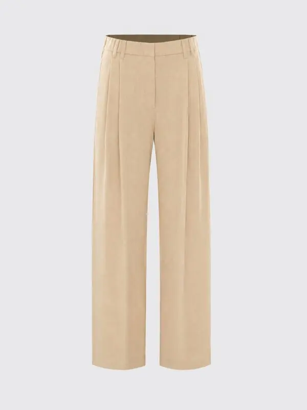 Brunello Cucinelli Wide Leg Tailored Pants