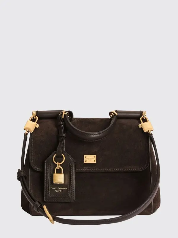 Dolce & Gabbana Suede Shoulder Bag - Brown
