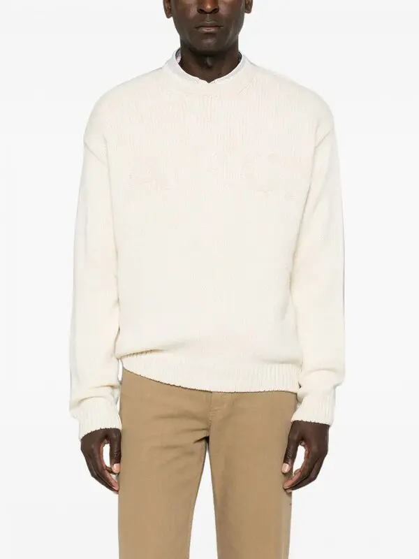 A.p.c. Ribbed Knit Crewneck Sweater