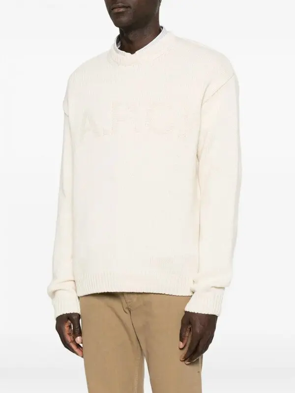 A.p.c. Ribbed Knit Crewneck Sweater