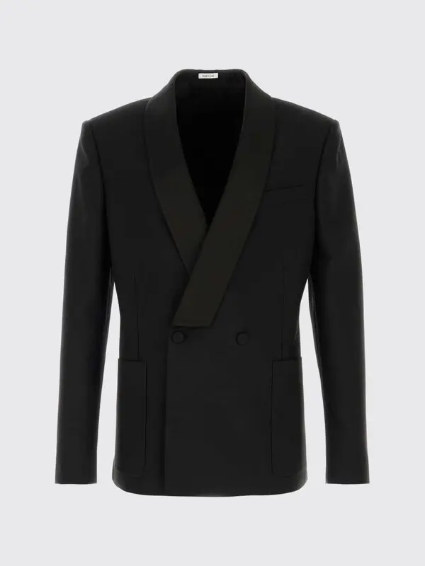 Alexander McQueen Wool Double-breasted Tuxedo Blazer With Satin Shawl Collar