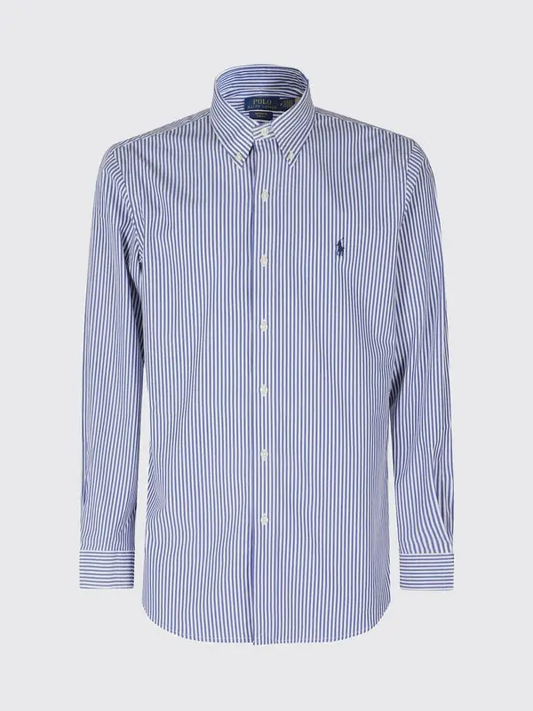 Polo Ralph Lauren Slim Fit Striped Stretch-cotton Shirt With Pony Logo - Blue 3