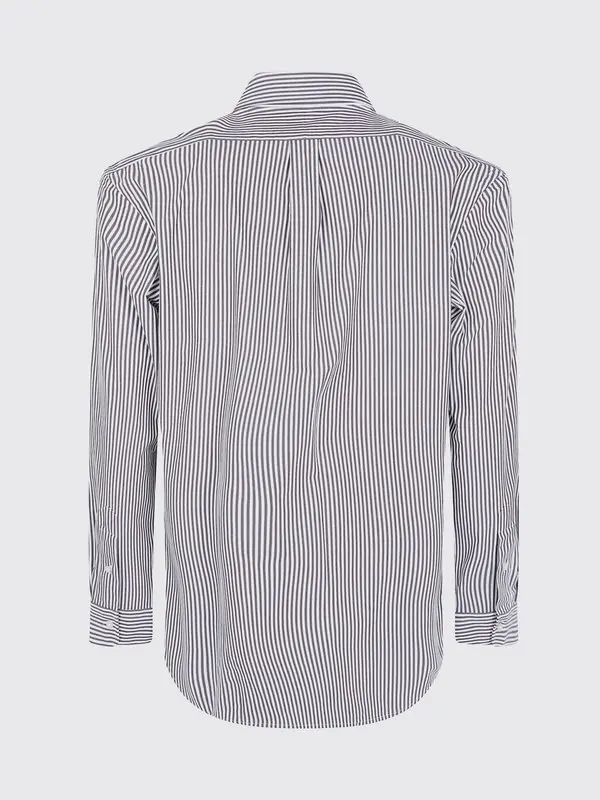 Polo Ralph Lauren Slim Fit Striped Stretch-cotton Shirt With Pony Logo - White