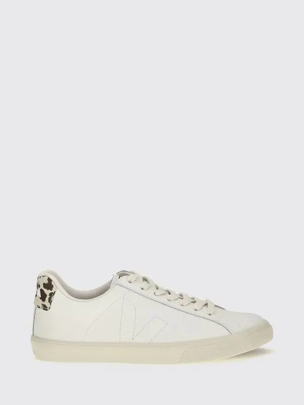 VEJA V-10" Sneakers With Animal Print Accent - White