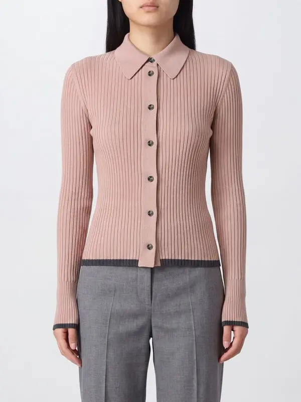 ROBERTO COLLINA Ribbed Knit Cardigan - Charcoal