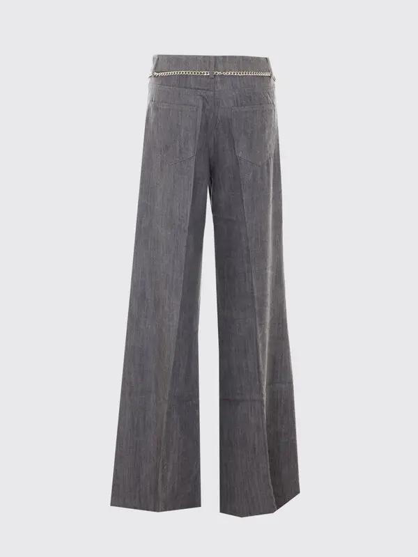 Liu Jo Lyocell Palazzo Trousers With Jewelled Belt