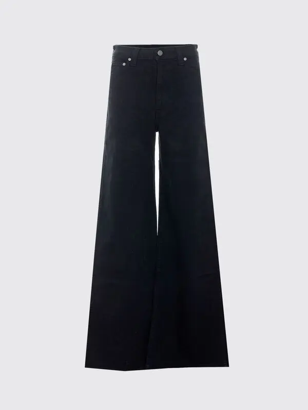 Khaite Dane High-waisted Wide-leg Jeans - Black
