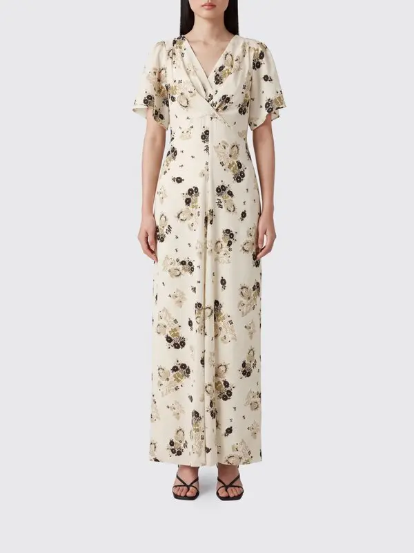 Isabel Marant Étoile Falja Floral Print Silk Long Dress