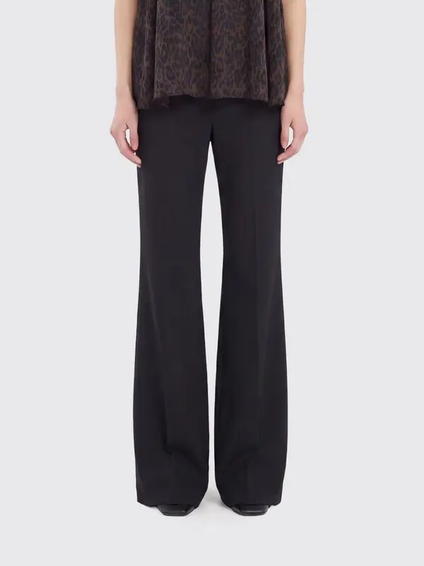 ROTATE BY BIRGER CHRISTENSEN High-waisted Flared Trousers In Recycled Technical Fabric