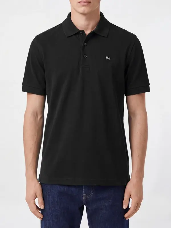 Burberry Polo Shirt In Cotton Piqué With Embroidered Ekd Logo
