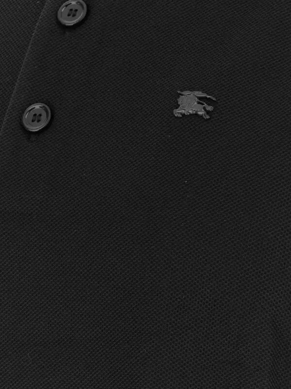 Burberry Polo Shirt In Cotton Piqué With Embroidered Ekd Logo