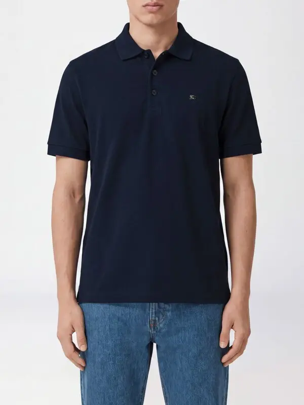 Burberry Polo Shirt In Cotton Piqué With Embroidered Ekd Logo