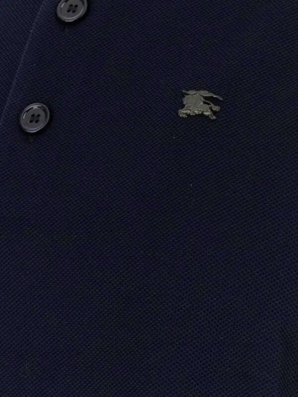 Burberry Polo Shirt In Cotton Piqué With Embroidered Ekd Logo
