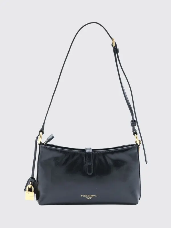 Dolce & Gabbana Shoulder Bag With Gold Tone Accents