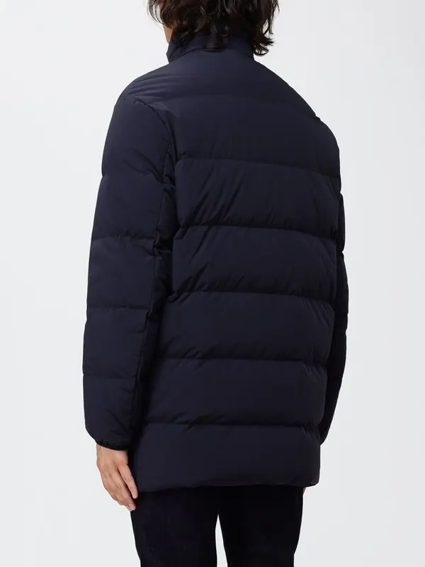 Emporio Armani Knee-length Water-repellent Quilted Down Jacket