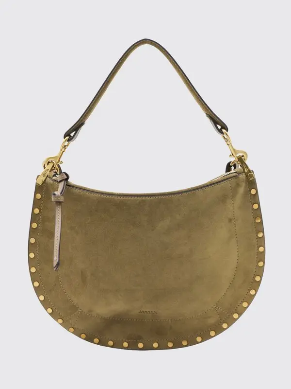 Isabel Marant Étoile Studded Suede Shoulder Bag - Grey