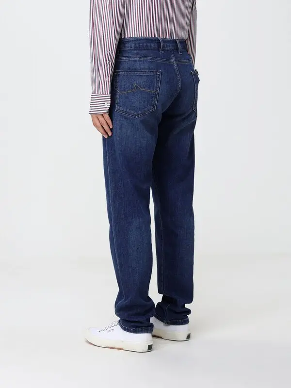 Paul & Shark Mid-rise Skinny Fit 5-pocket Jeans In Cotton Denim - Blue 1