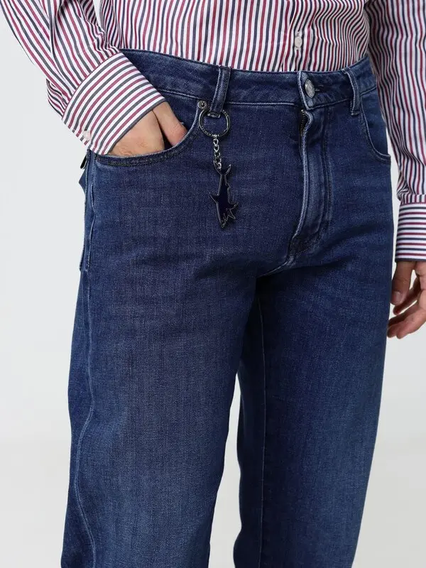 Paul & Shark Mid-rise Skinny Fit 5-pocket Jeans In Cotton Denim - Blue 1
