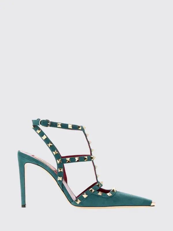 Valentino Garavani Studded High Heel Pumps - Green