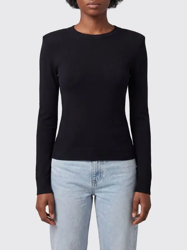 DONDUP Slim Fit Crewneck Jumper With Padded Shoulders