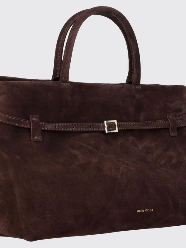 Manu Atelier Suede Handbag