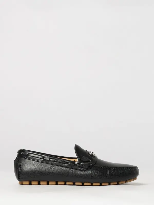 Valentino Garavani Vlogo Calfskin Loafers - Black