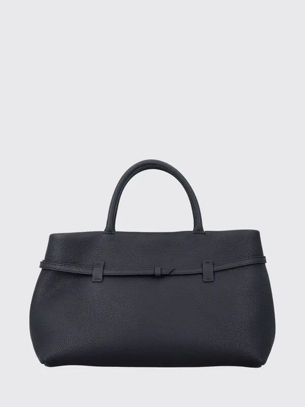 Manu Atelier Handbag With Buckle Detail - Black