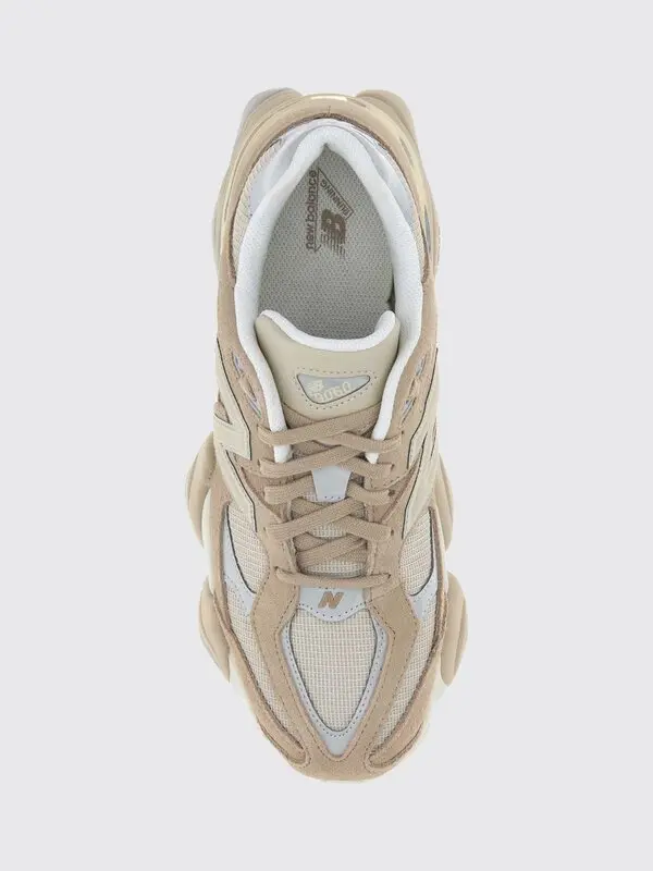NEW BALANCE Suede And Mesh Trainers - Beige
