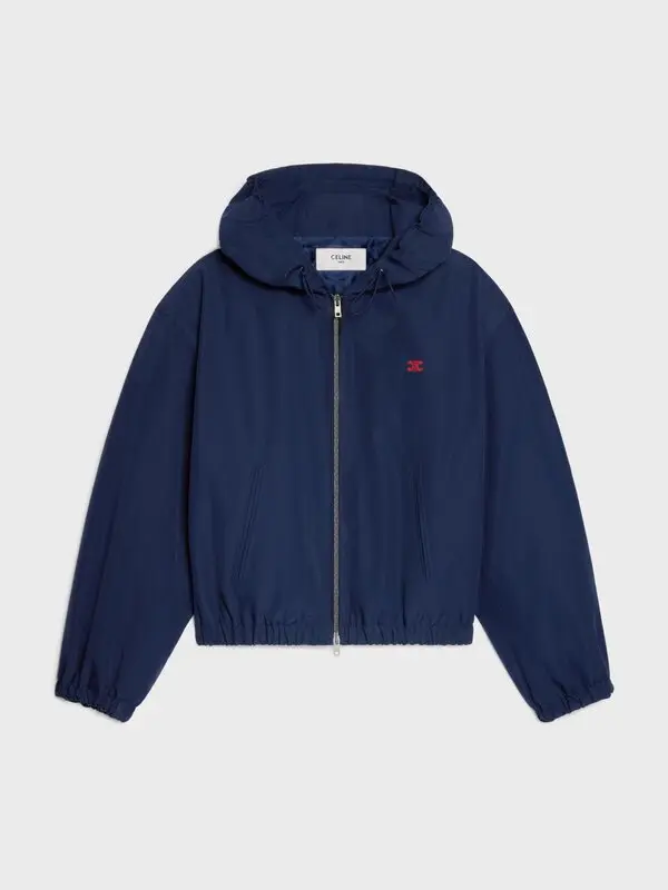 Celine Zip-up Hooded Jacket - Blue