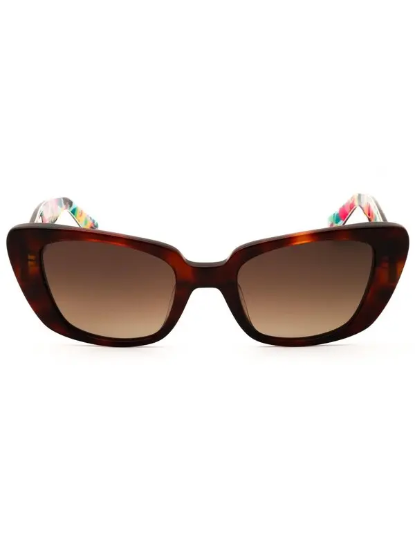Kate Spade New York Cat Eye Acetate Sunglasses - Hvn/brown Sf