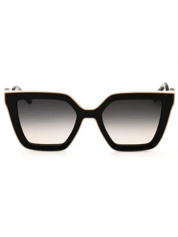 Longchamp Rectangle Sunglasses - Black/grey Gradient