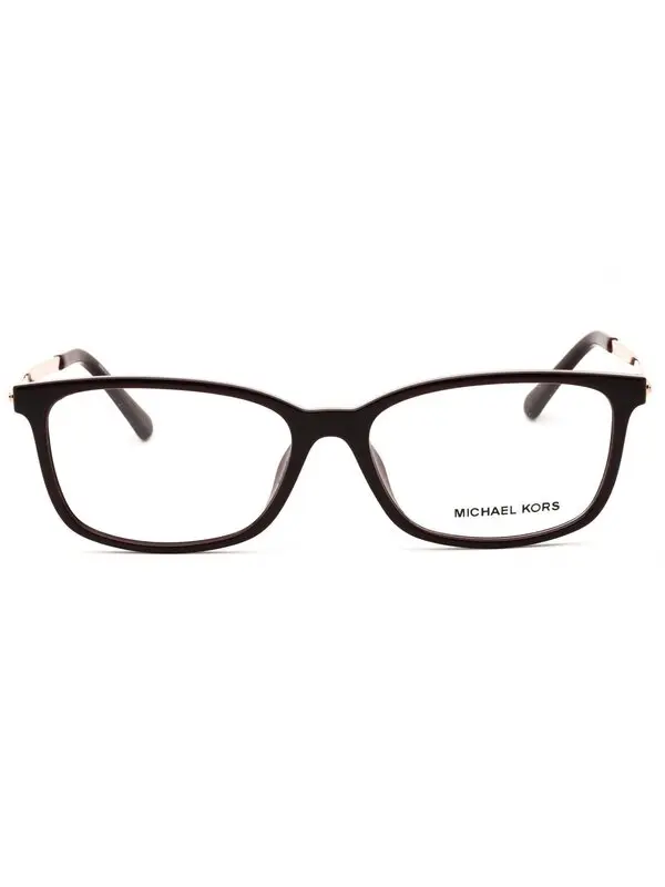 Michael Kors Rectangular Eyeglasses - Cordovan/clear Demo Lens