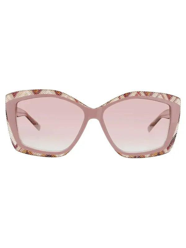 Missoni Cat Eye Sunglasses - Pink Pattern - Rose Gradient