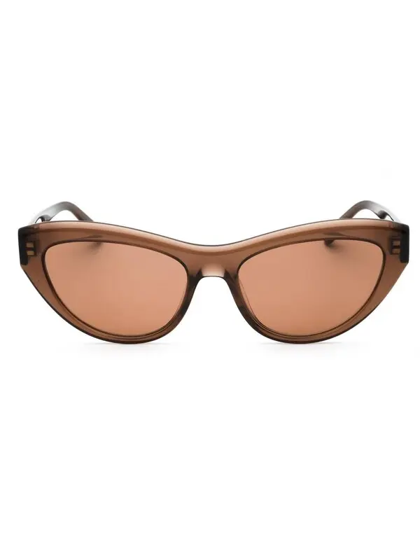 FERRAGAMO Cat Eye Sunglasses - Transparent Brown/brown
