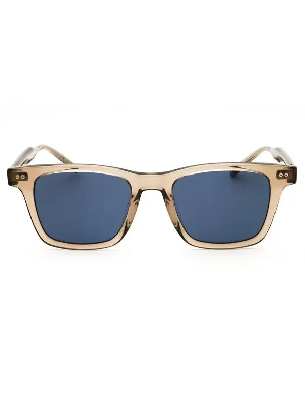 Tommy Hilfiger Rectangular Full Rim Sunglasses - Brown/blue