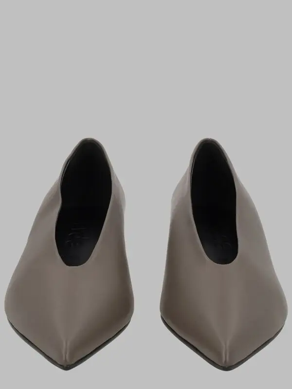 AeydĒ 100% Nappa Leather Heels - Grey