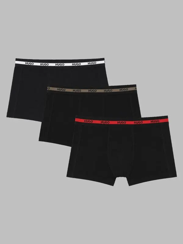 Hugo Stretch Cotton Boxer Briefs 3-pack - Multicolour