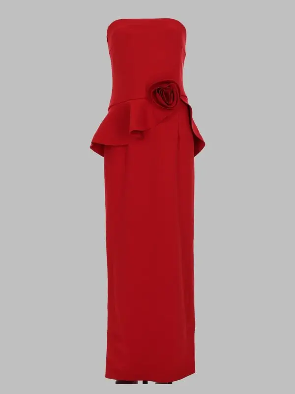 ROTATE BY BIRGER CHRISTENSEN Recycled Polyester Stretch Mini Dress - Red
