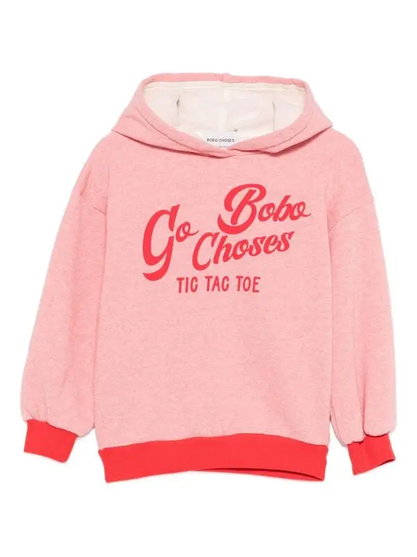 BOBO CHOSES Tic Tac Toe Logo" Sweatshirt - Red