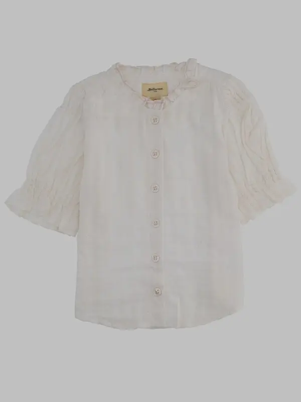 BELLEROSE Mini V-neck Striped Shirt