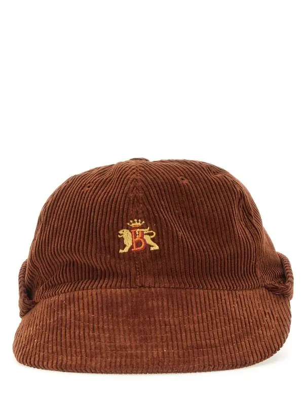 BARACUTA Ribbed Baseball Cap - Brown