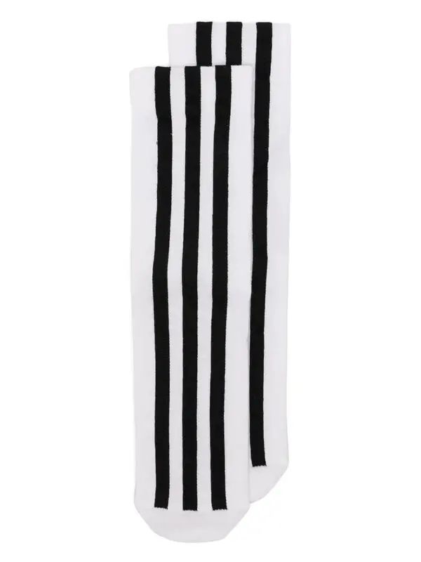 Y3 Striped Crew Socks - White