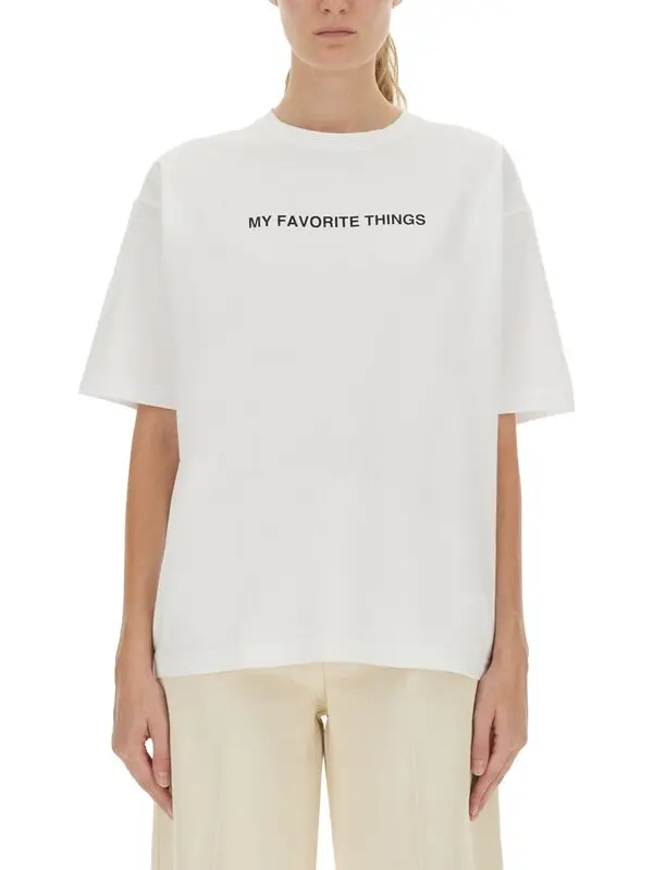 Aspesi Graphic Print T-shirt - White