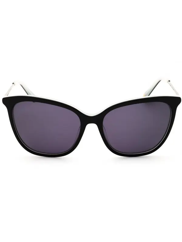 Anne Klein Ak7083 Cat Eye Sunglasses - Black/dark Grey