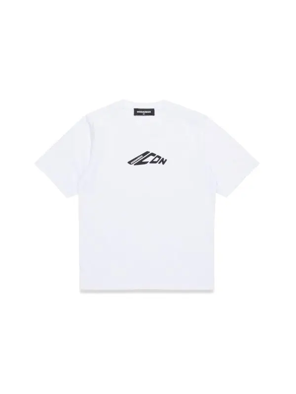 Dsquared2 Cotton "icon" Logo T-shirt - White