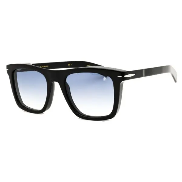 DB EYEWEAR BY DAVID BECKHAM Rectangle Full Rim Sunglasses - Black Silver