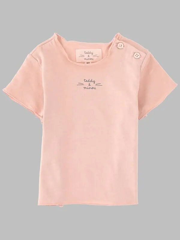 TEDDY & MINOU Mini T-shirt 100% Cotton - White