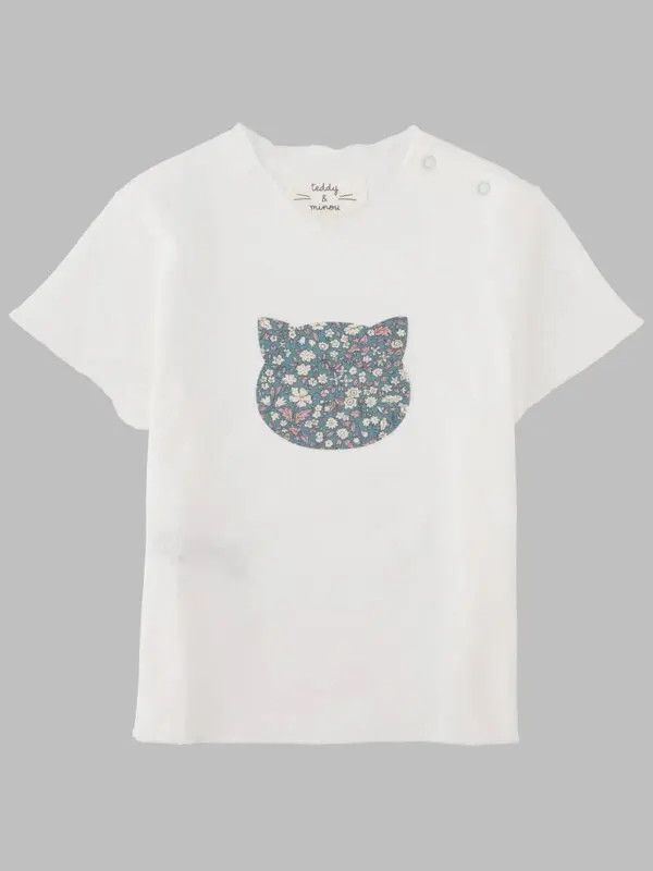 TEDDY & MINOU Mini 100% Cotton Baby T-shirt - White