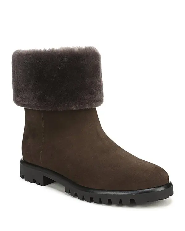 Vince Cameron Shearling & Suede Boots - Pinewood
