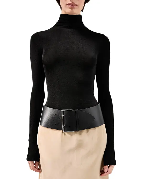 DEHANCHE Wide Leather Belt